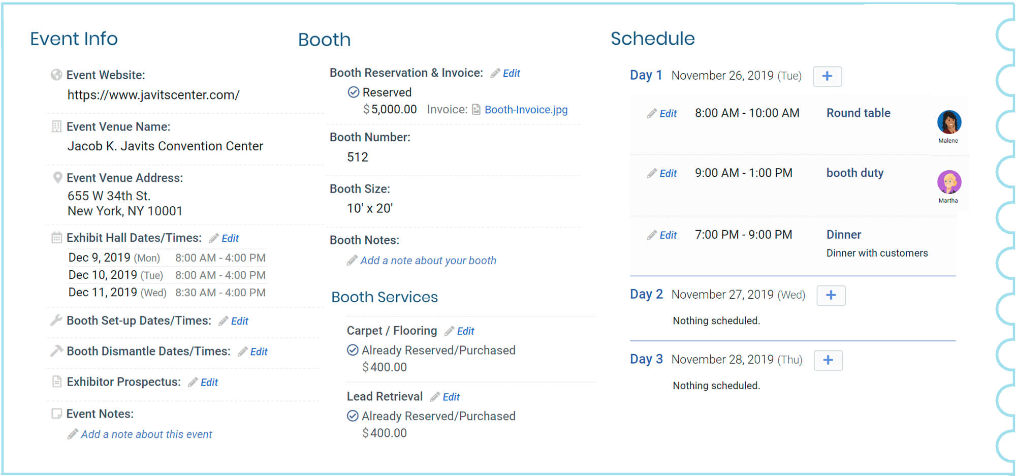 ExhibitDay - Trade Show Tracking and Management